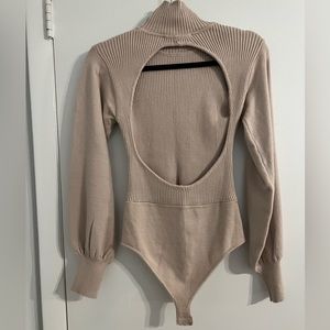 Zara | Tops | Nwt Zara Backless Knit Bodysuit | Poshmark